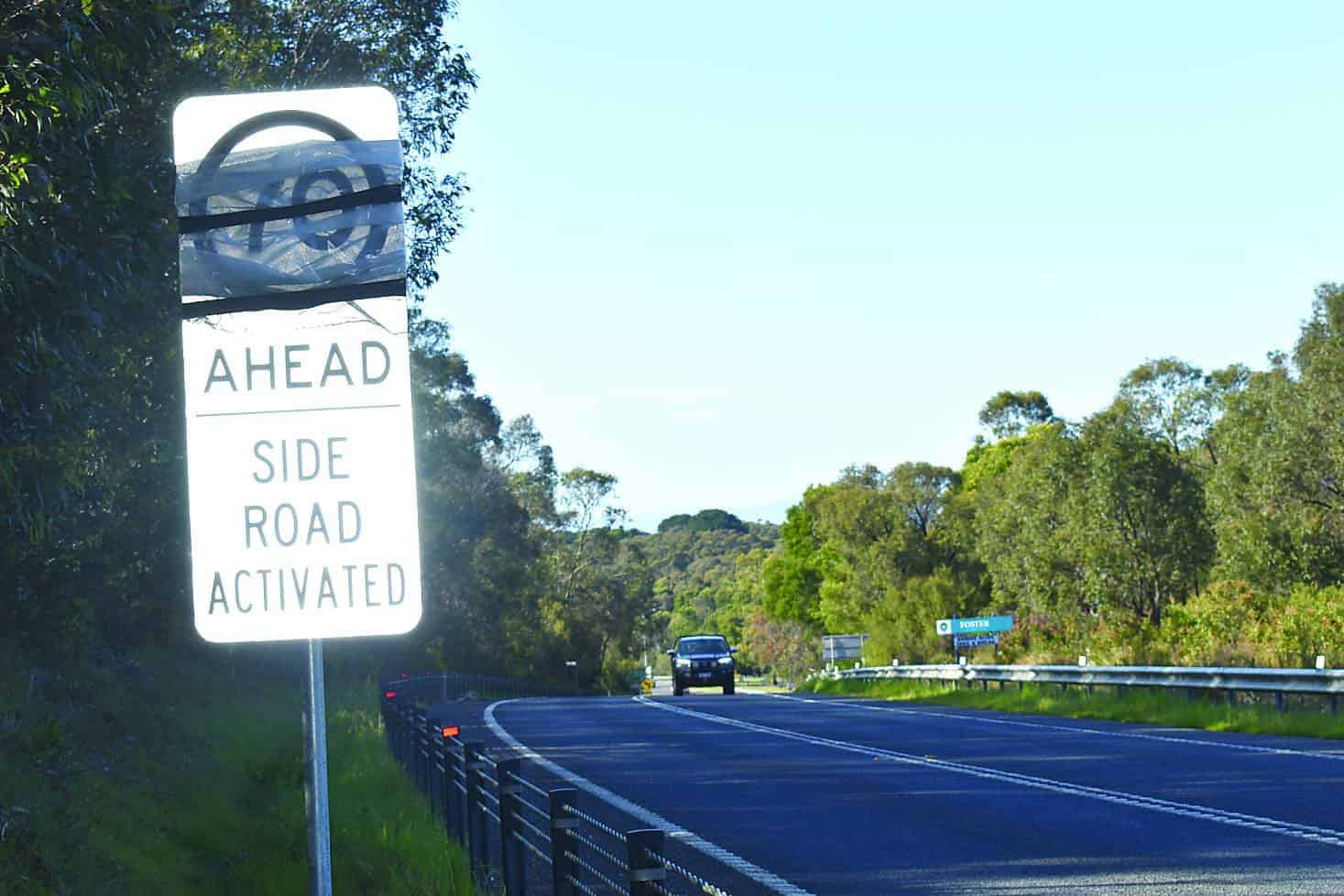 SG Highway side road speed signs installed - Foster Community Online