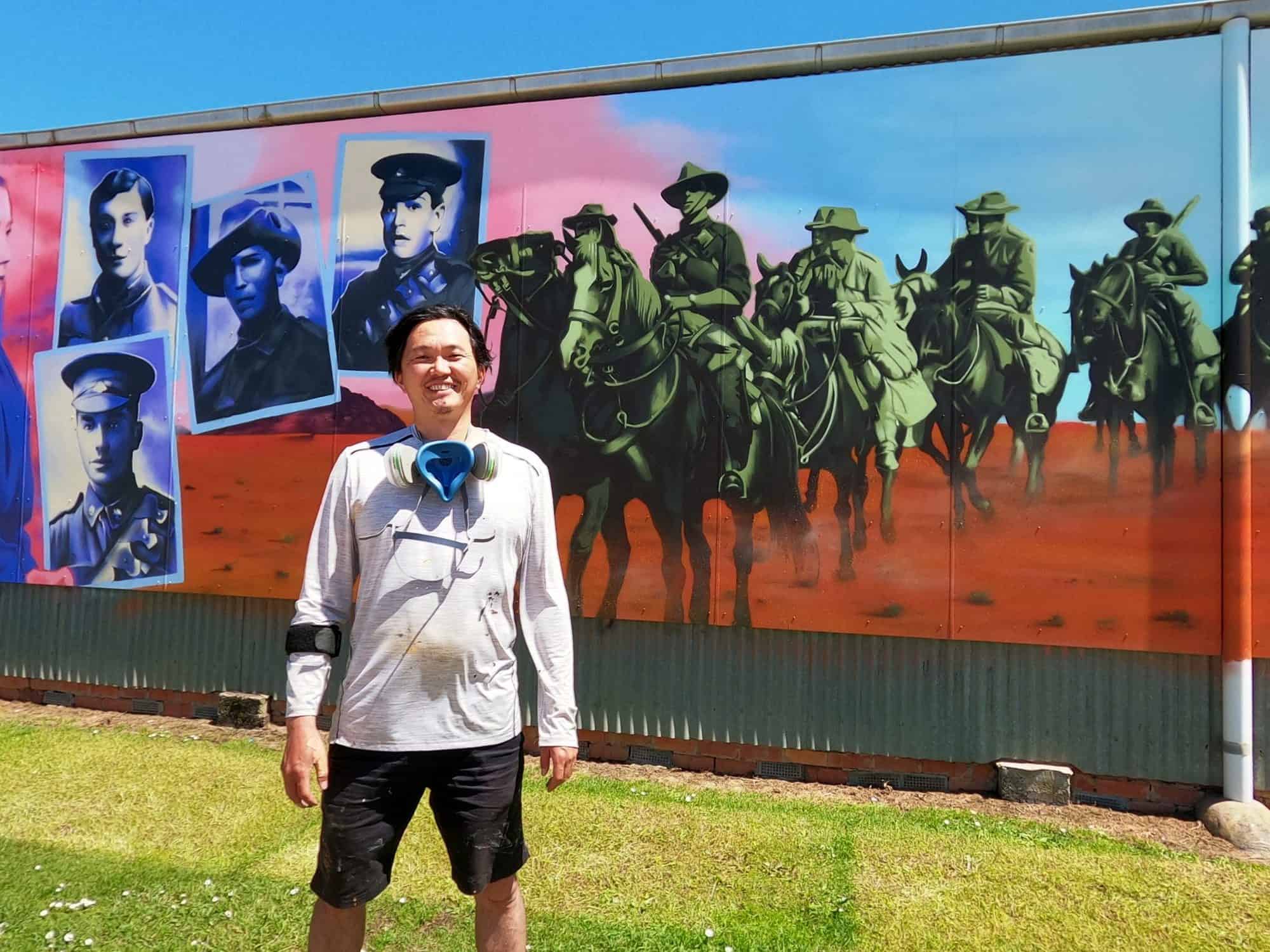 Latest Heesco Town mural honours local Mongolians - Foster Community Online