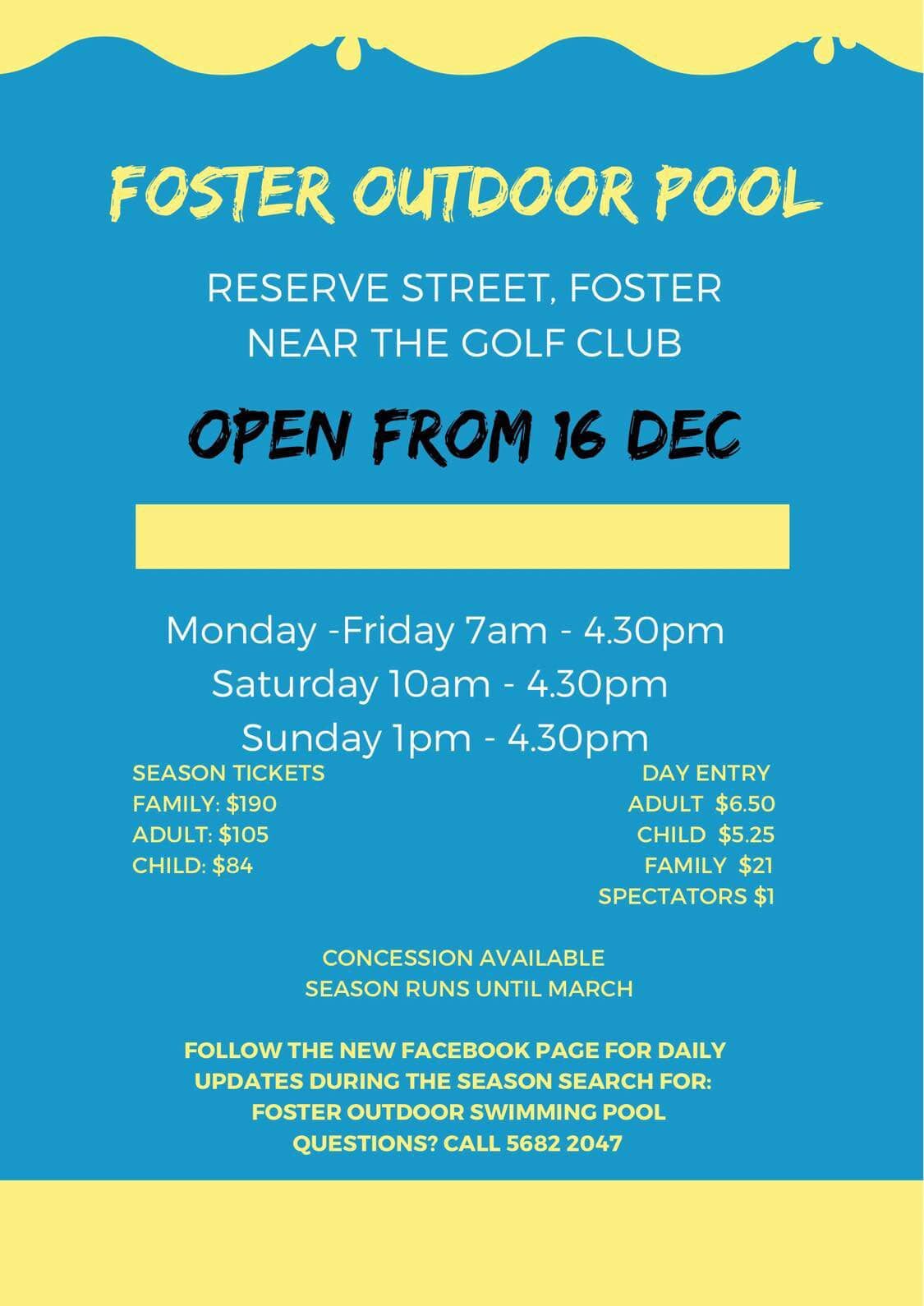 Foster outdoor pool opens December 16 - Foster Community Online